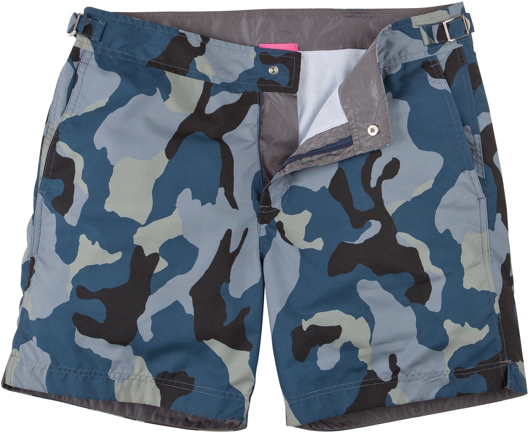 Blue Army Men'S Swim W Zip